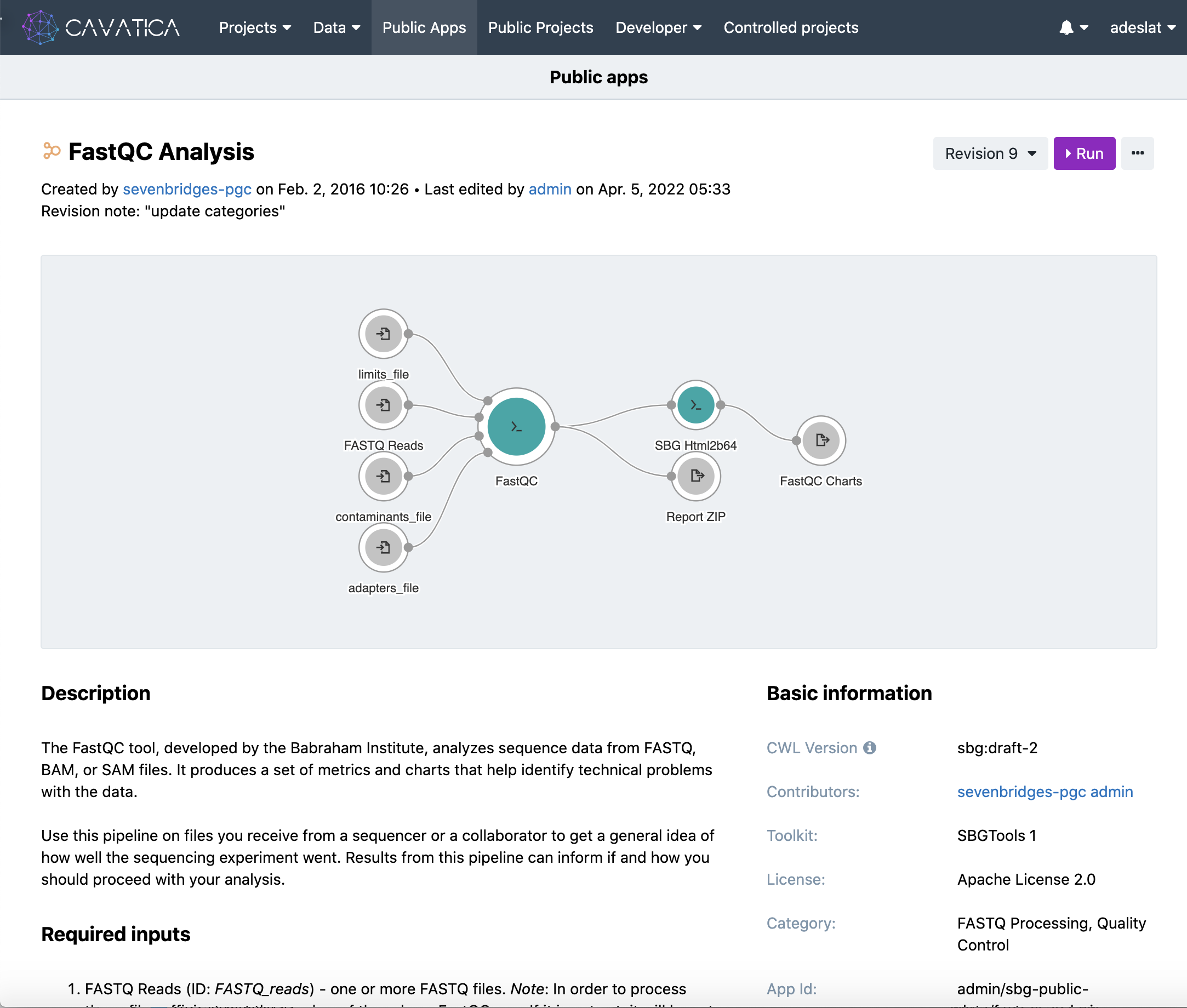 WorkingWithAppsOnCAVATICA - Kids First & INCLUDE Elements of Style